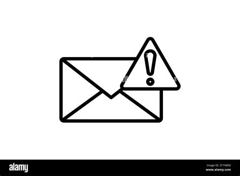Warning Letter Icon Envelope With Exclamation Mark Icon Related To Warning Notification