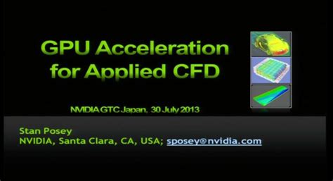 Video GPU Acceleration Of Applied CFD Inside HPC AI News