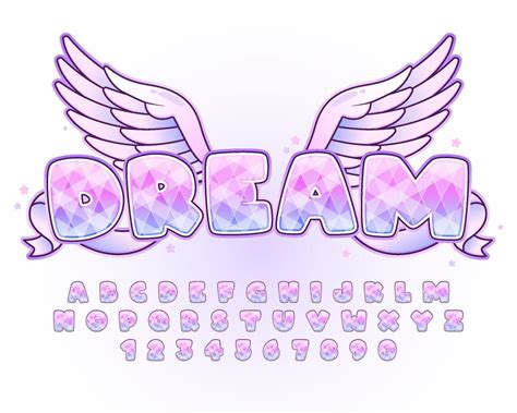Decorative Editable Dream Text Effect Vector Design 22603371 Vector Art