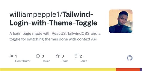 Github Williampepple1tailwind Login With Theme Toggle A Login Page Made With Reactjs