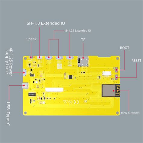 抵抗の接触esp32表示モジュール50 800x480 Esp32 Tft Lcd Spi Wifi Bluetooth