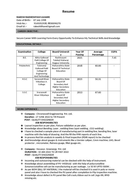 Rakesh Resume Updated Pdf