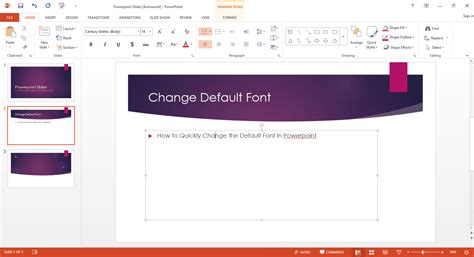 How To Set Default Font In Powerpoint