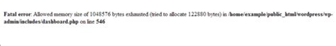 Fixing The Wordpress Memory Exhausted Error On Hostpapa Account