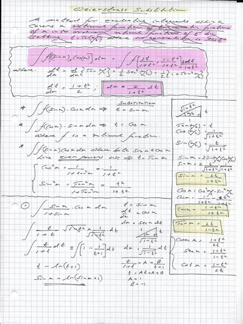 Weierstrass Substitution Pdf