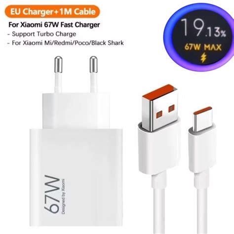 Jual Charger Xiaomi Watt Xiaomi Turbo Charger Fast Charging Adaptor W Kabel Meter