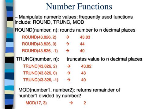 Ppt Single Row Functions Powerpoint Presentation Free Download Id