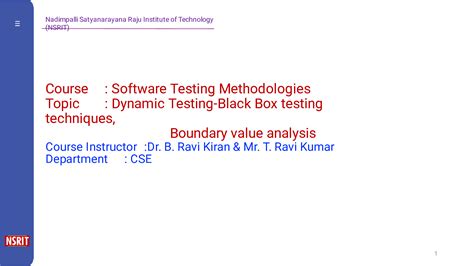 Solution Software Testing Methodologies Unit 2 Studypool