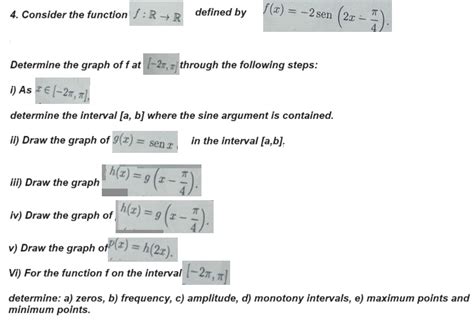 Solved 4 Consider The Function Fr→r Defined By
