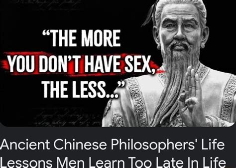 The More You Dont Have Sex The Less Ancient Chinese Philosophers
