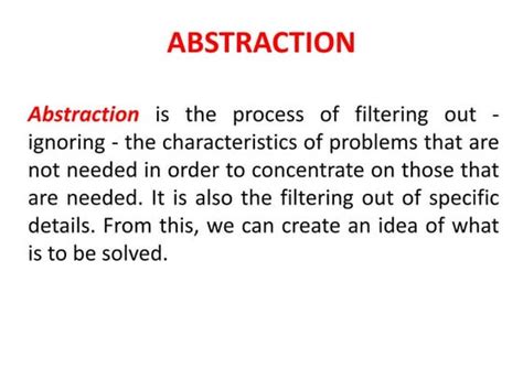 Pattern Recognition Generalisation Abstraction Pptx