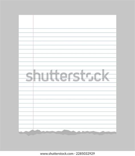 Torn Pages Notebook Paper Lined Stock Vector Royalty Free 2285032929 Shutterstock