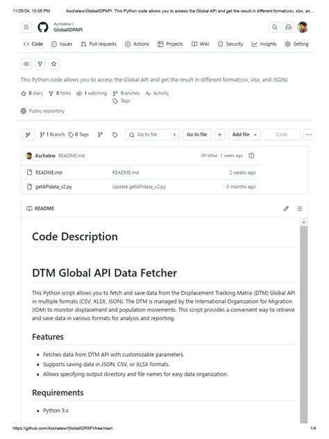 Globalidpapi This Python Code Allows You To Access The Global Api And