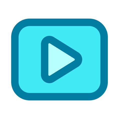 play button generic blue icon