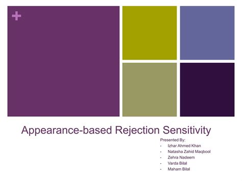 Appearance Rejection Sensitivity Pptx