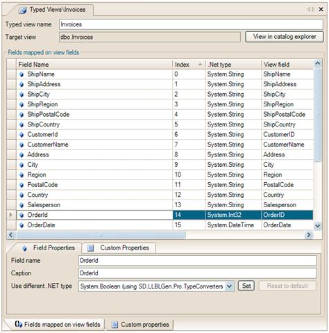 Llblgen Pro Designer Adding Typed Views
