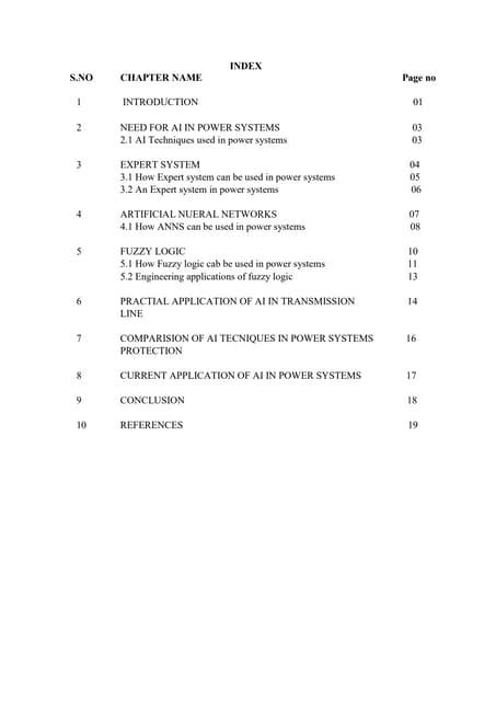 Artificial Intelligence In Power System Ppt