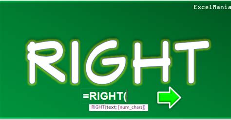 Cara Menggunakan Rumus Right Dalam Excel Excelmaniacs