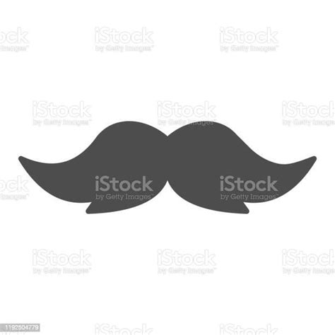 콧수염 솔리드 아이콘입니다 흰색에 격리 된 남성 얼굴 머리 벡터 그림입니다 젠틀맨 콧수염 글리프 스타일 디자인 웹 및 응용 프로그램을 위해 설계 Eps 10 0명에 대한