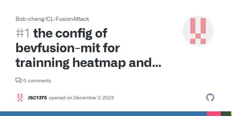 The Config Of Bevfusion Mit For Trainning Heatmap And Patch · Issue 1