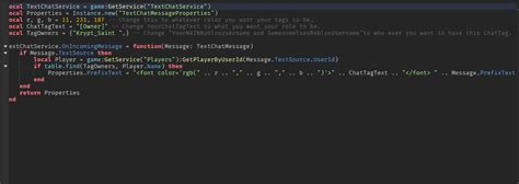 Chat Tags For New TextChatService Development Support Cookie Tech