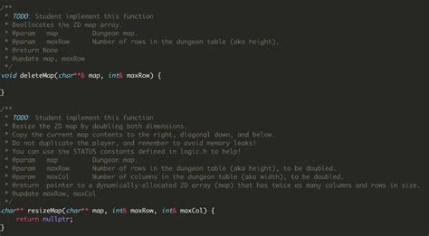 Solved Map TODO Babe Implement This Function Deallocates Chegg Com