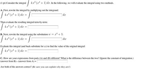 solved consider the integral in the following we will