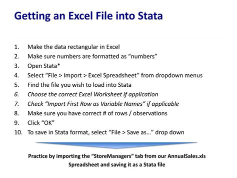 Ppt Pre Program Introduction To Excel Stata And Data Analysis Powerpoint Presentation Id1665802