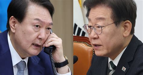 尹 만남 먼저 제안 이재명 “25만원 민생지원금 얘기 할것”