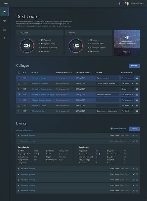 Dribbble Day401eventlistuidesign Detail Png By Ildiko Gaspar