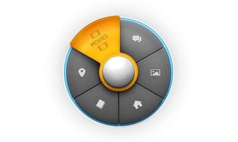 Circular Radial User Interface Designs For Inspiration