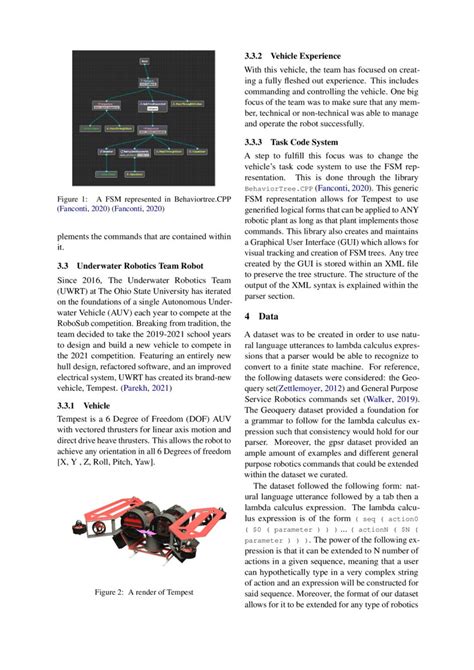 Underwater Robotics Semantic Parser Assistant DeepAI