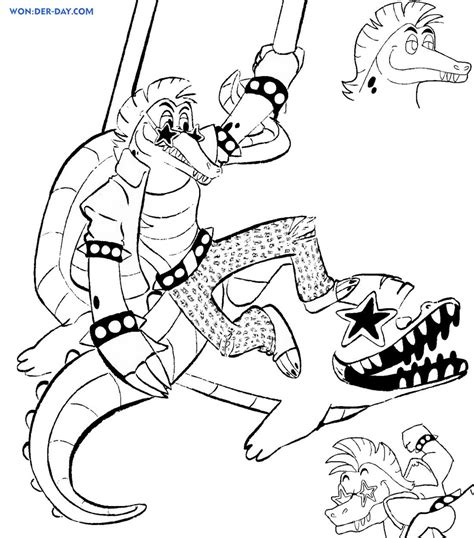 Dibujos De Montgomery Gator Para Colorear Wonder Day — Dibujos Para Colorear Para Niños Y Adultos