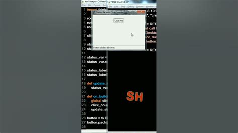 How To Implement A Status Bar In Tkinter Python Shorts Tutorial Windows Python