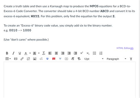 Solved Create A Truth Table And Then Use A Karnaugh Map To Chegg