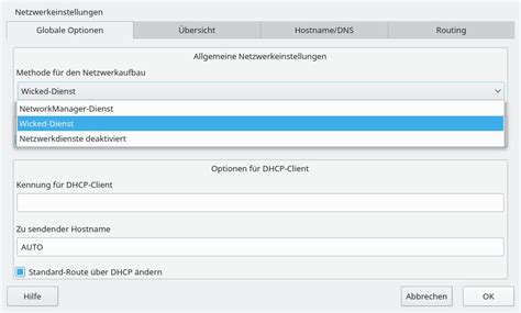 Netzwerkkonfiguration Mit Yast Linuxcommunity