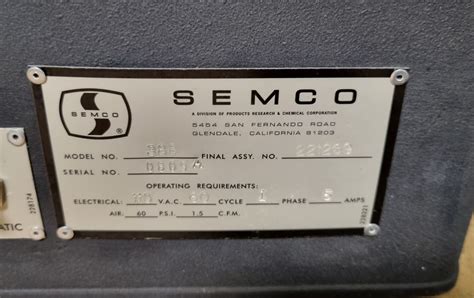 Semco 388 Data Sheet Semco Model 388 Semkit Automatic Mixer Datasheet