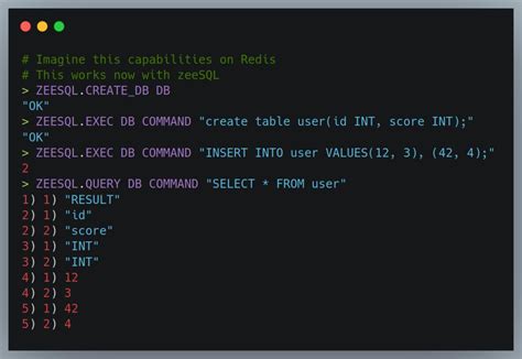 Simone Mosciatti On Linkedin Zeesql Sql And Search By Value For Redis