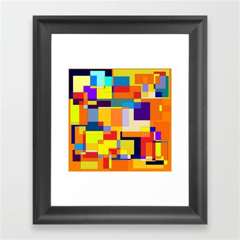 Society6 City Sunset Color Blocking Print Gorgeous Block Print In