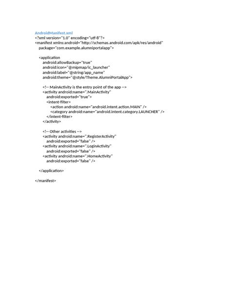 Alumniportalapp 1 Pdf Android Operating System Java