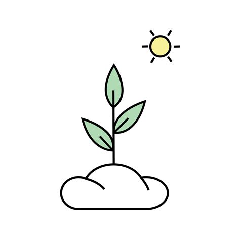Plant Seedlings Vector Linear Icon 39871649 Vector Art At Vecteezy