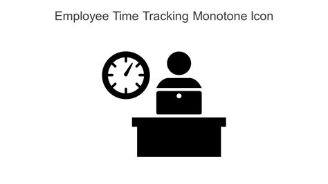 Employee Time Tracking Monotone Icon In Powerpoint Pptx Png And Editable Eps Format PPT Template
