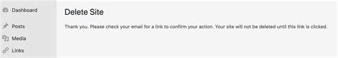 How To Delete A Site Help