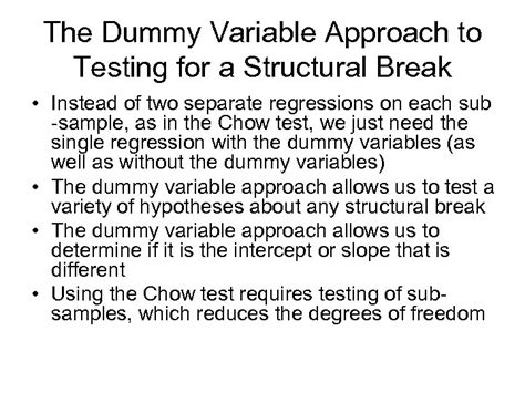 Dummy Variables Introduction Discuss The Use