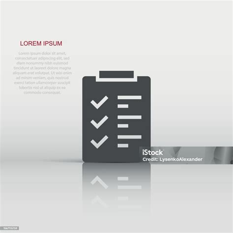 플랫 스타일로 목록 아이콘을 수행합니다 흰색 격리 된 배경에 체크 리스트 벡터 그림을 문서합니다 메모장 확인 마크 비즈니스 개념입니다 0명에 대한 스톡 벡터 아트 및 기타