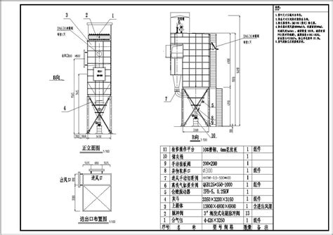 某130吨锅炉烟气半干法脱硫除尘设计CAD全套工艺施工图纸甲级院设计18张图 土木在线