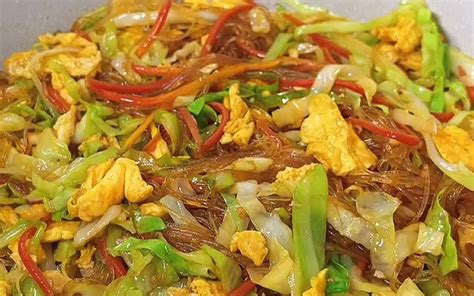 【包菜炒鸡蛋粉丝的做法步骤图，怎么做好吃】水湘芸下厨房