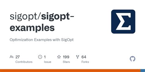 github sigopt sigopt examples optimization examples with sigopt