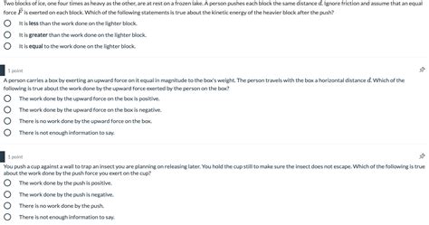 Solved Two Blocks Of Ice One Four Times As Heavy As The Chegg