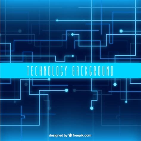 회로 기판 기술 배경 무료 벡터